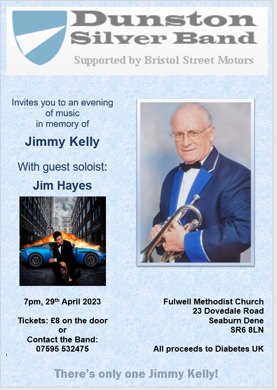 Jimmy Kelly Memorial Concert | Dunston Silver Band